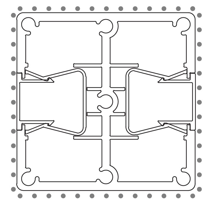 2 Way Post | Aluminum Outlet