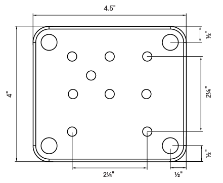 Base Plate Set | Aluminum Outlet