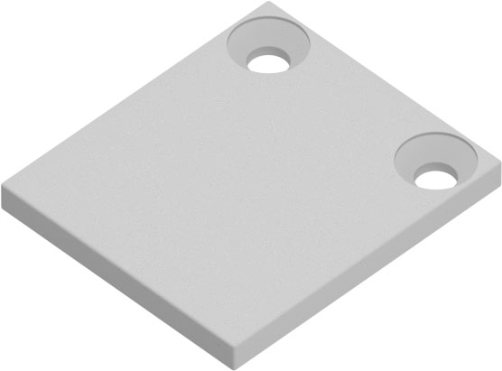 Side Frame End Plate 1.1″x1.25″ 2 pack (with screws) | Aluminum Outlet